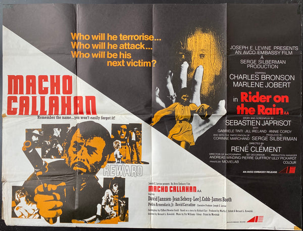 Macho Callahan / Rider on the Rain – Vertigo Posters
